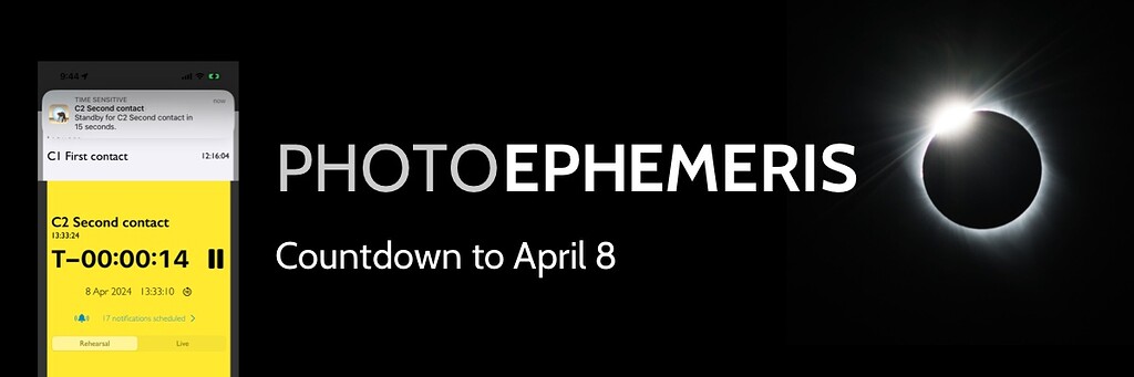 Countdown to the April 8 Total Eclipse: Webinar, Sat Mar 9 - Solar Eclipses - The Photographer's ...