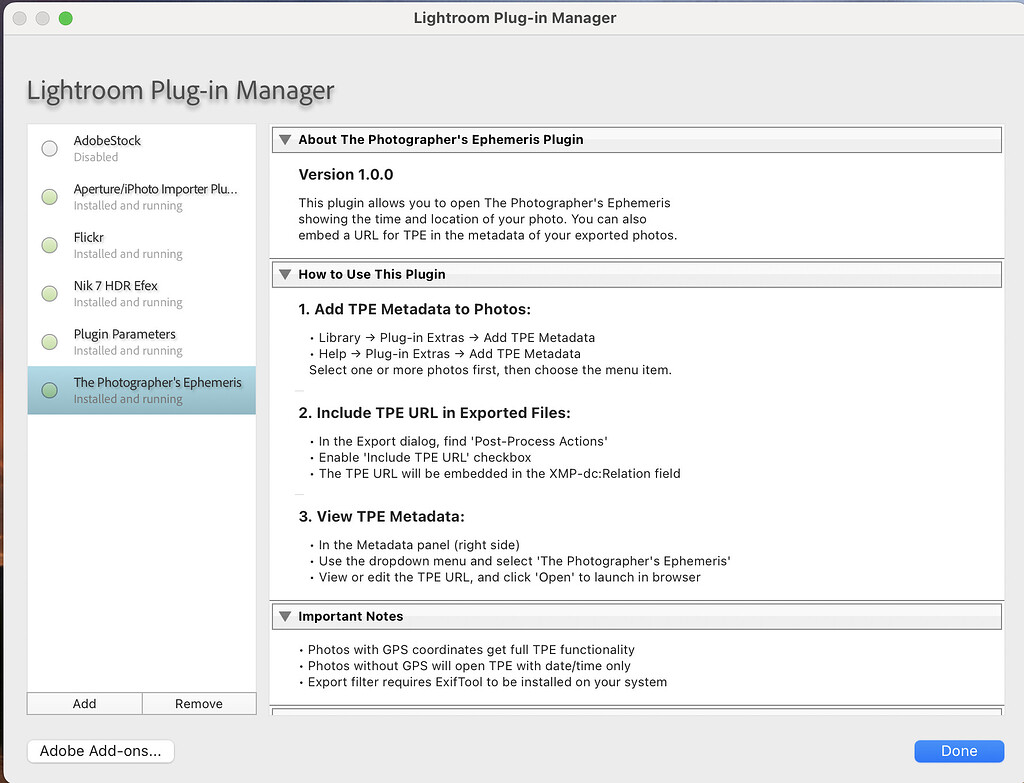 Announcement: TPE Lightroom Classic Plugin Now Available - General ...